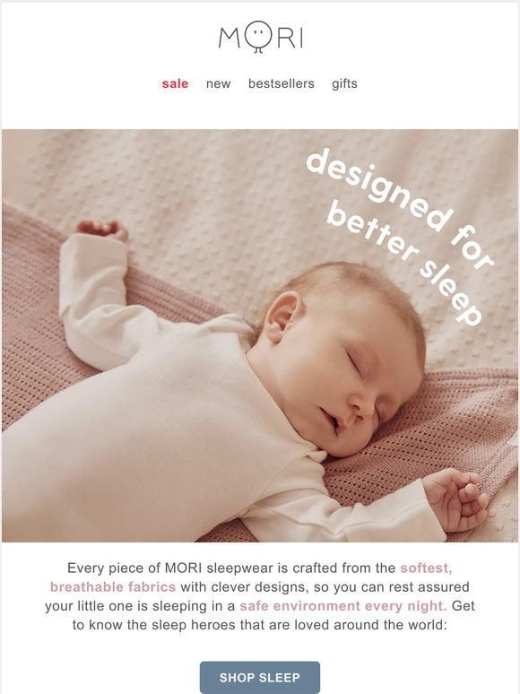 Baby Mori: How to dress a little one safely for bed 💤 | Milled