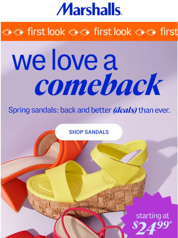 Marshalls: First look: Spring sandals 👡 | Milled