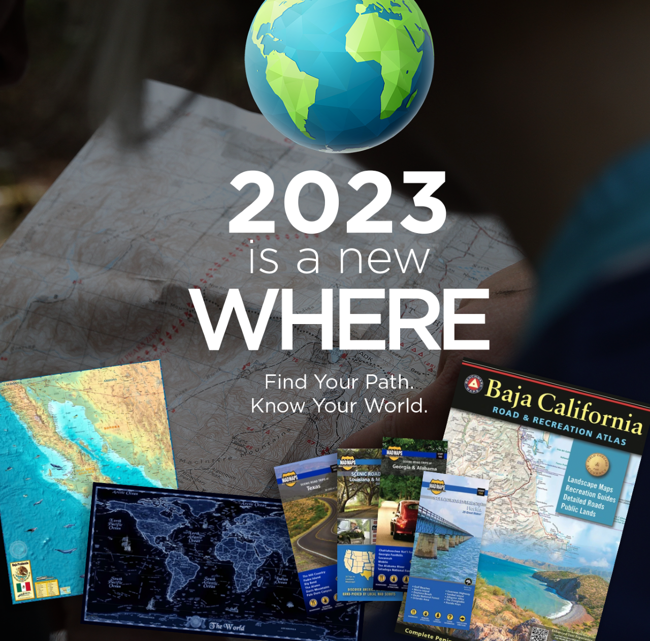 Maps: 2023 is a New WHERE! 23% Off $23+ Orders (valid thru 1/31) | Milled