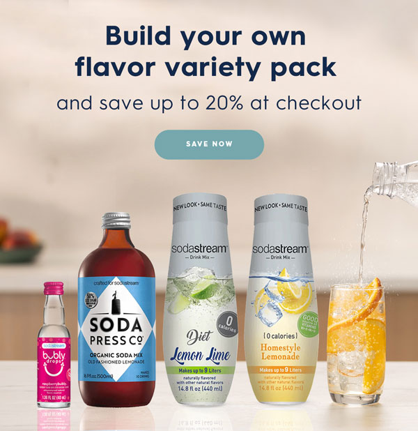 SodaStream: Build your own flavor variety pack | Milled