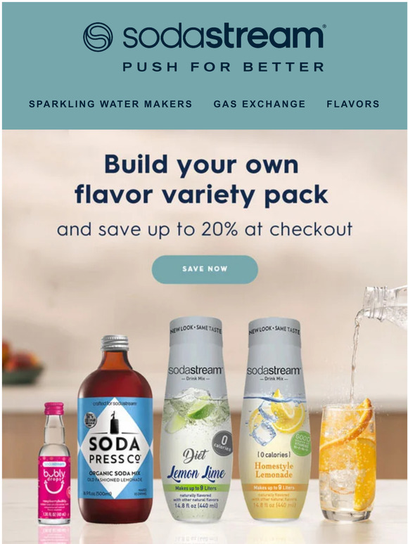 SodaStream: Build your own flavor variety pack | Milled