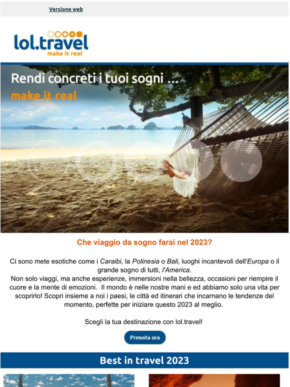 Lol Travel: Che viaggio farai nel 2023? | Milled