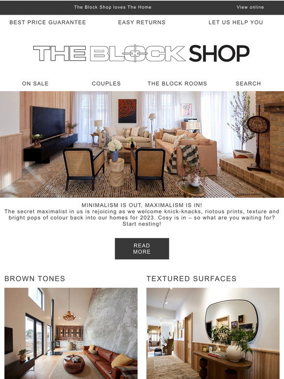 The Block Shop: The Block Shop Home Decor Trends for 2023 | Milled