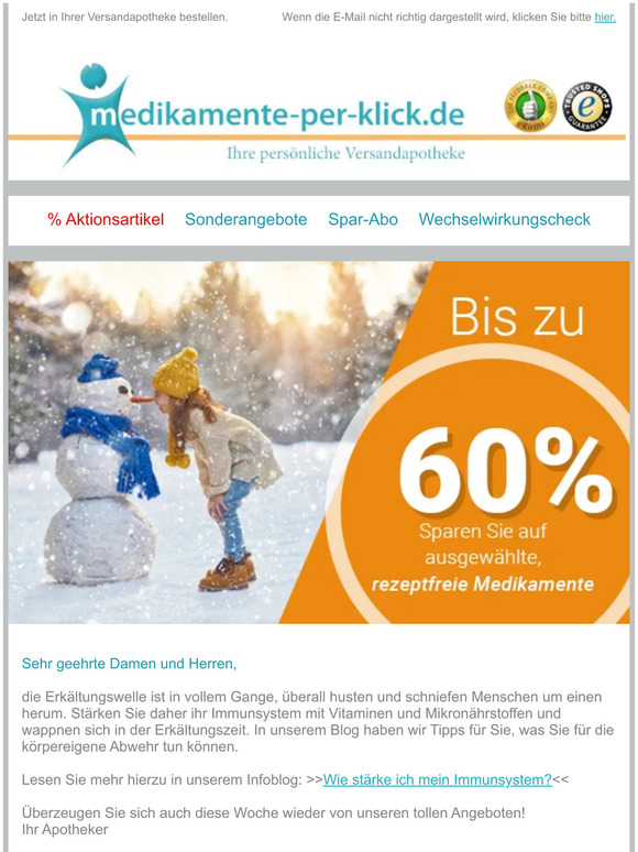 medikamente-per-klick: Starkes Immunsystem in der Erkältungszeit! | Milled