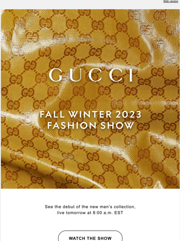 Gucci: Live Tomorrow: Men’s Fall Winter 2023 Fashion Show | Milled