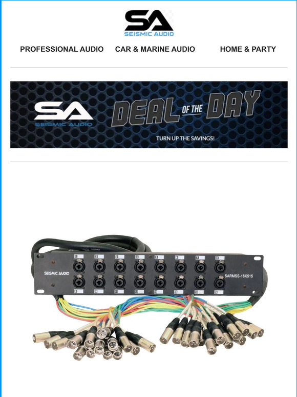 Seismic Audio: Rack Up Savings on Rack Mount Splitter Snakes! | Milled