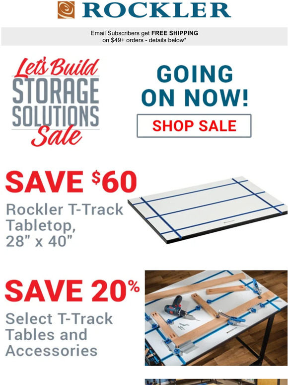 Rockler Woodworking and Hardware: Let's Build A T-Track Table For Less ...