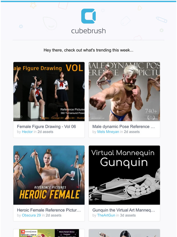 Cubebrush.co: Trending Products of the Week ↗ | Milled