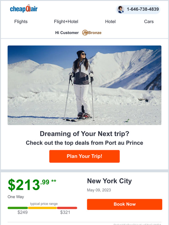 CheapOair: Non-Stop Flight Deals! Fly Round Trip from $58.99 | Milled