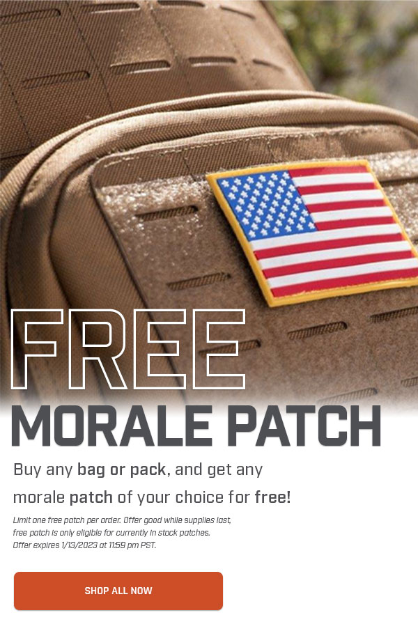 LA Police Gear: FREE Morale Patch with ANY Bag | Milled