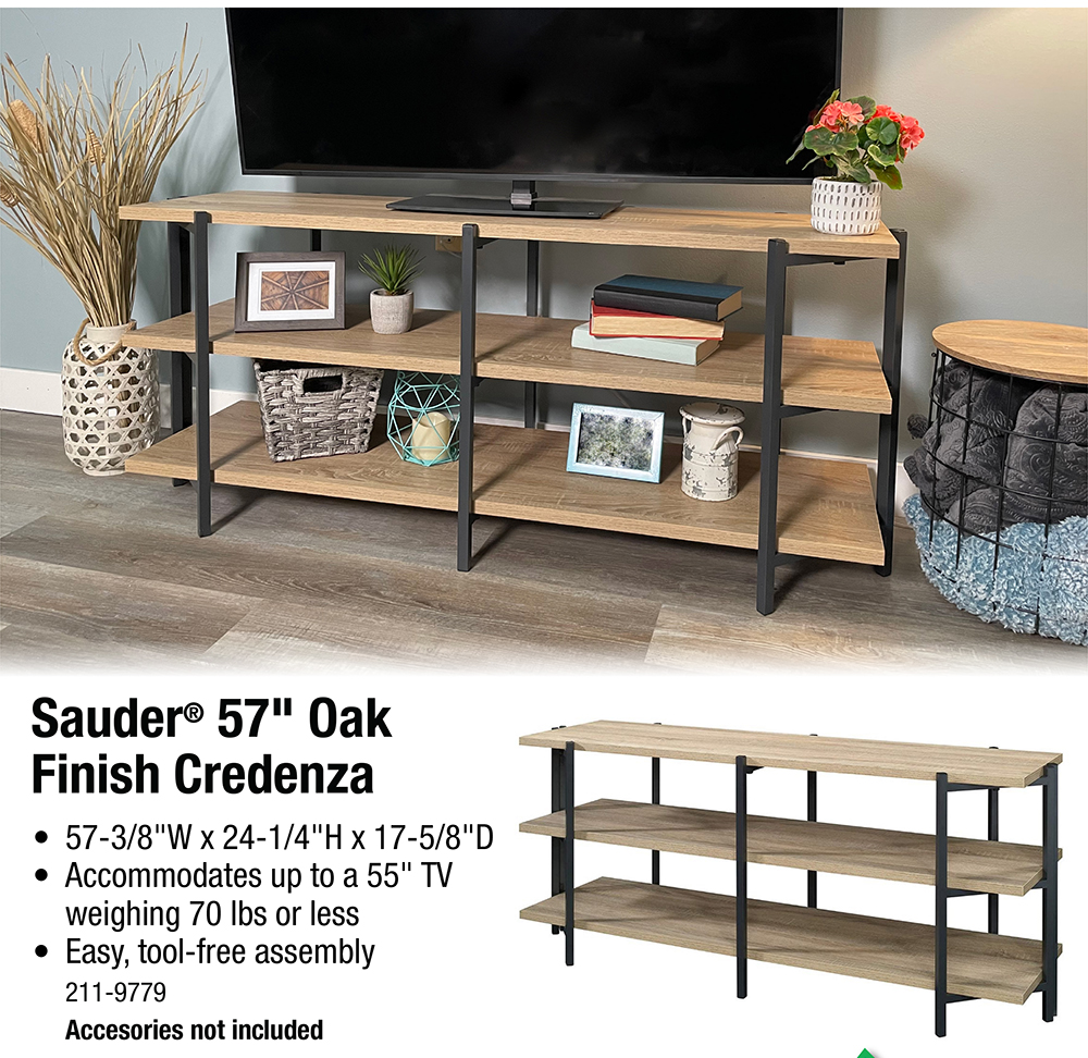 Menards: 57" Credenza ONLY $49.99! | Milled