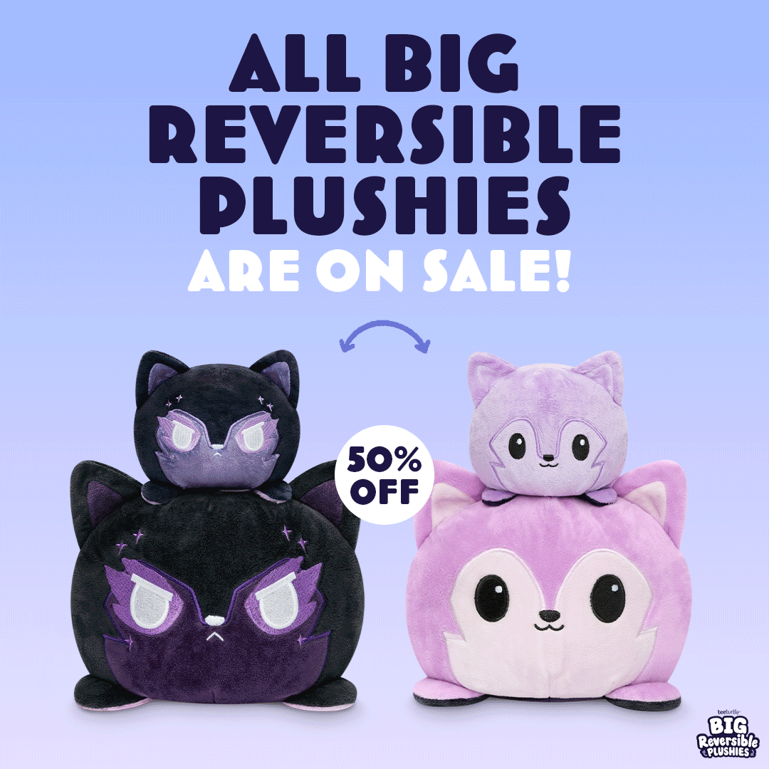 TeeTurtle: 15 BIG Reversible Plushies are here! | Milled