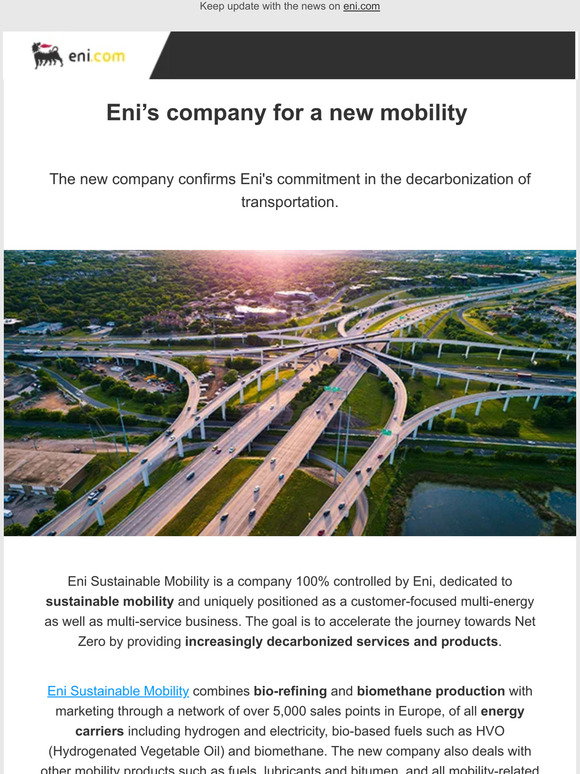 Eni: Eni Sustainable Mobility | Milled