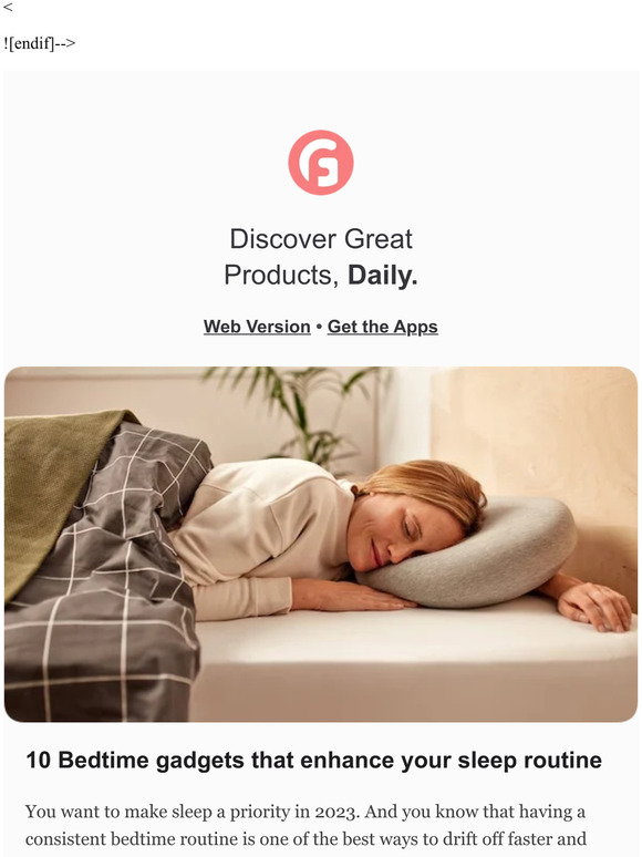 Gadget Flow: 10 Bedtime gadgets that enhance your sleep routine | Milled