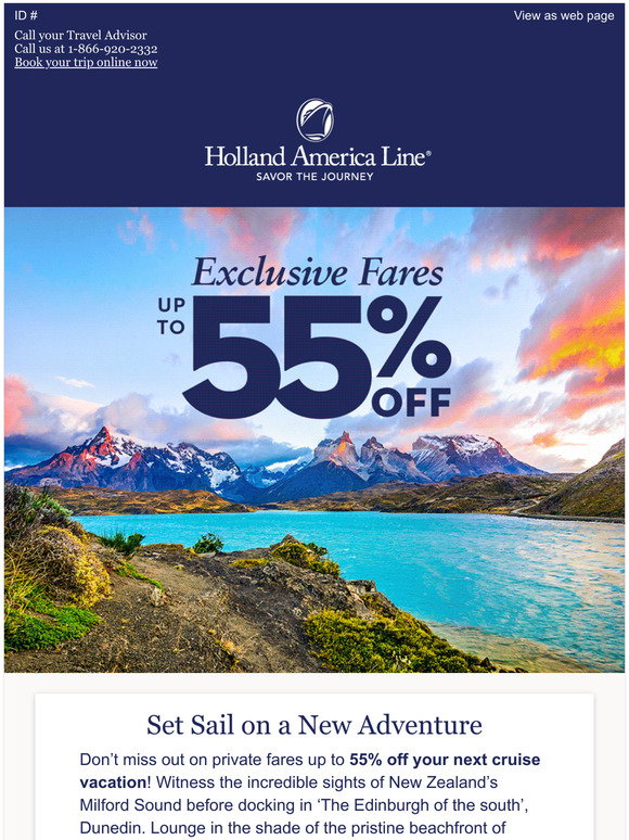 Holland America Line: Exclusive Private Fares Around the World Now Up ...