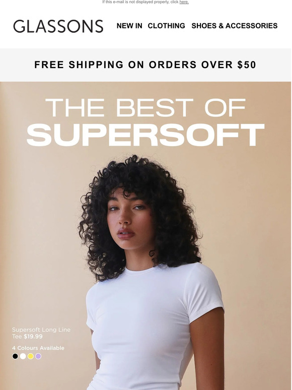 Glassons: PSA: New Supersoft arrivals! | Milled