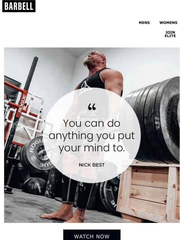 Barbell Apparel: BREAKING BOUNDARIES | Nick Best. World Champion ...