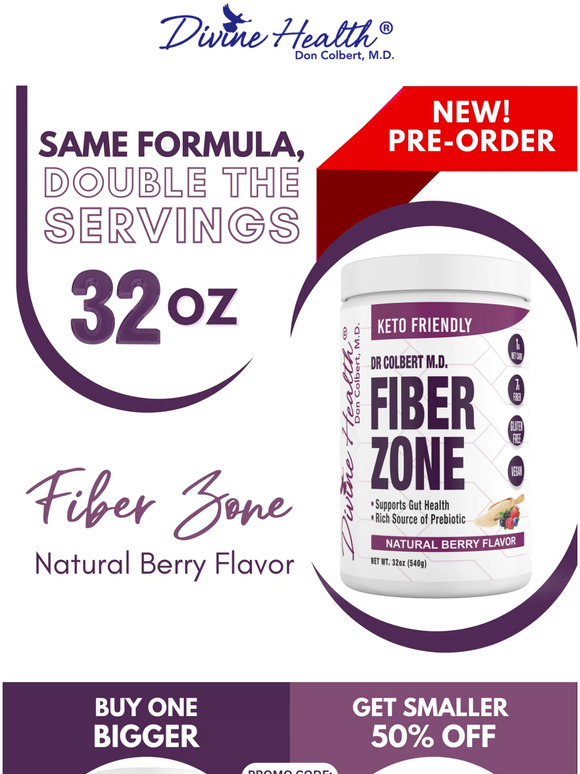 Dr. Colbert: 🍓 32oz Berry Fiber Coming Soon! | Milled
