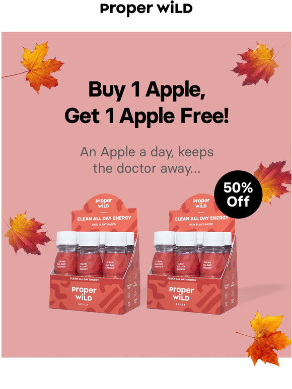 Proper Wild: Try our new Apple flavor for 50% OFF (BOGO) | Milled
