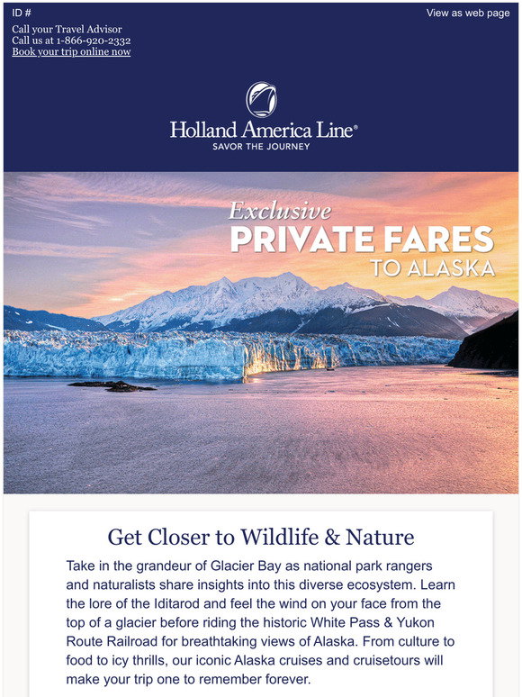 Holland America Line: Experience Alaska: A Trip to Remember with ...