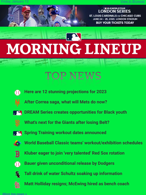 MLB.tv: A dozen eye-popping projections for '23 | Milled