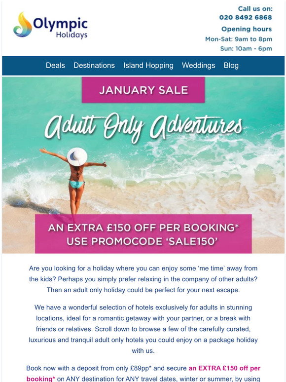 Olympic Holidays: Ultimate adult only holidays for 2023 | Milled