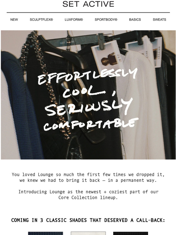 SET Active: CORE LOUNGE COLORS ARE HERE | Milled