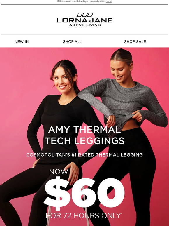 Lorna Jane: Cosmopolitan's #1 Thermal legging - Just $60 | Milled