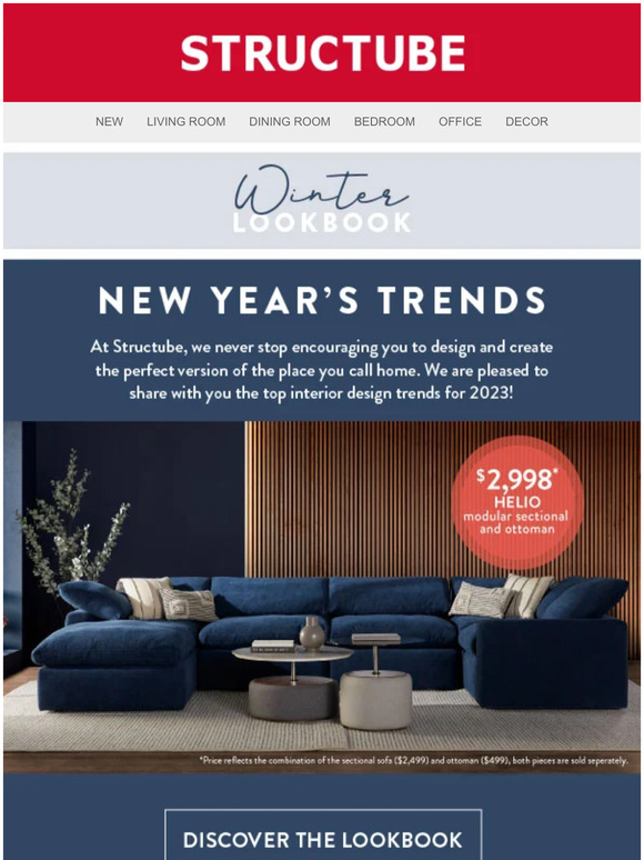 Structube: Lookbook | New Year’s Home Decor Trends | Milled