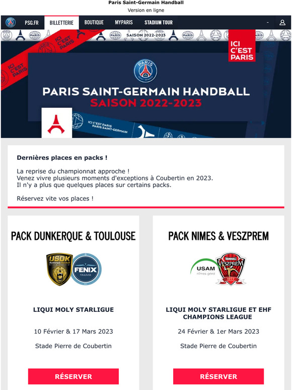 PSG Boutique: Profitez des derniers packs Hand ! | Milled