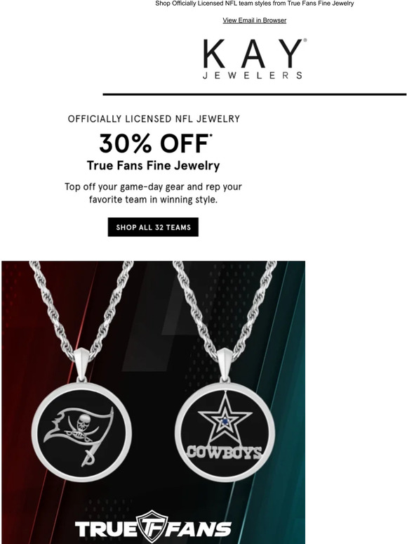 Kay Jewelers: 🏈 30% Off FAN-tastic styles just in time for the playoffs ...