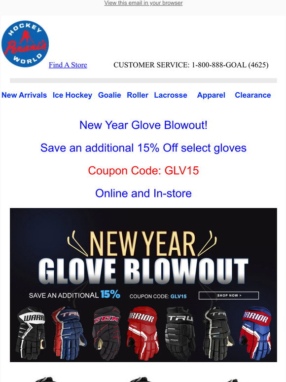 Perani's Hockey World: New Year Glove Blowout! | Milled