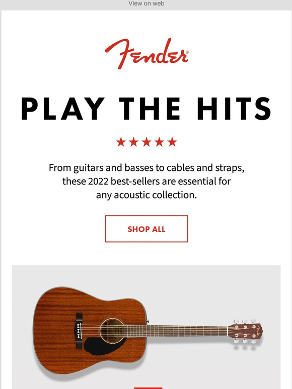 Fender UK: Best-Selling Acoustics of 2022 | Milled