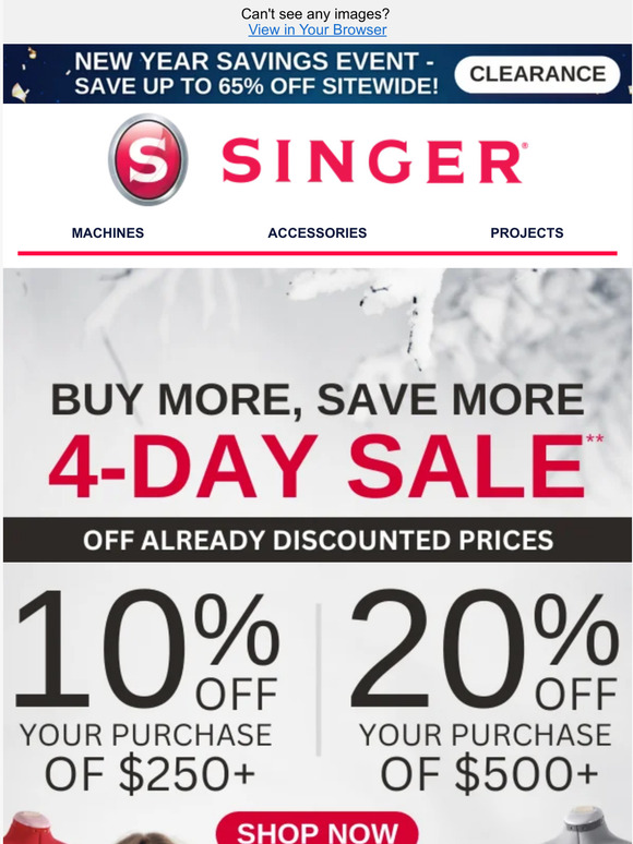 Singer: 🎁 Here’s that discount you wanted... | Milled