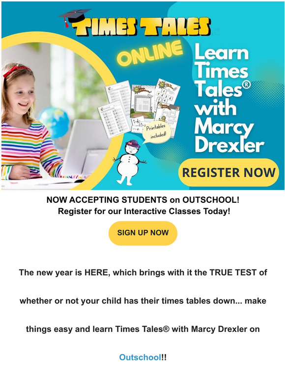 Times Tales: Register TODAY for 2023 online classes! 🎉 | Milled