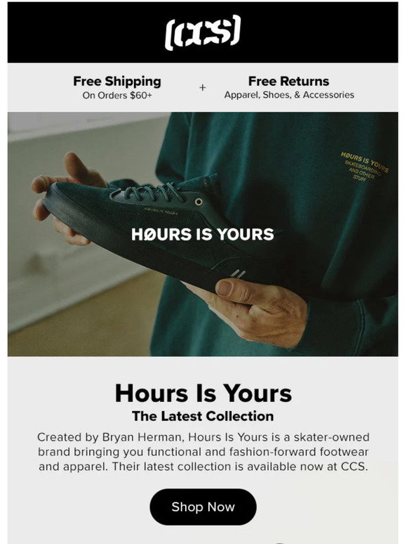 CCS: The Hour Is Now: New Hours Is Yours Shoes | Milled