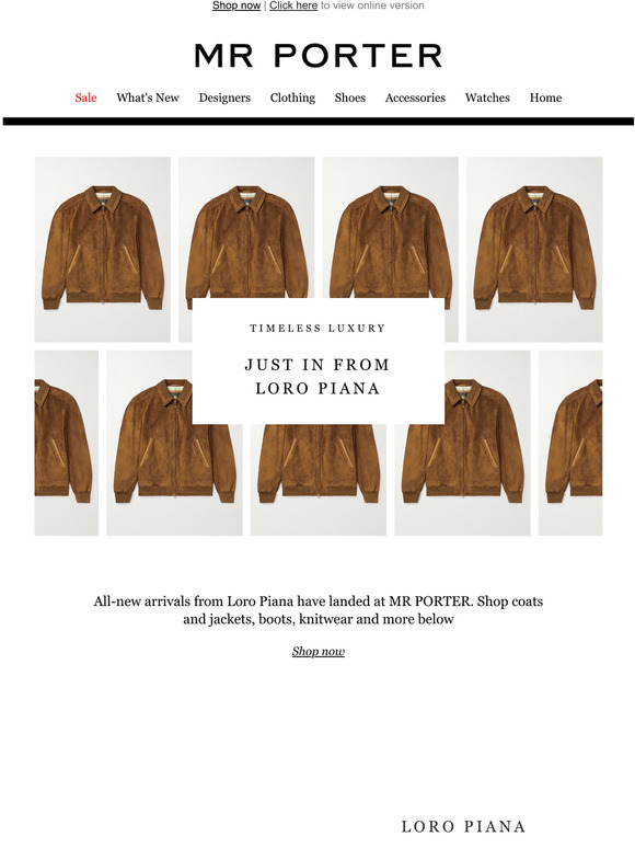MR PORTER: Loro Piana: the pinnacle of Italian luxury | Milled