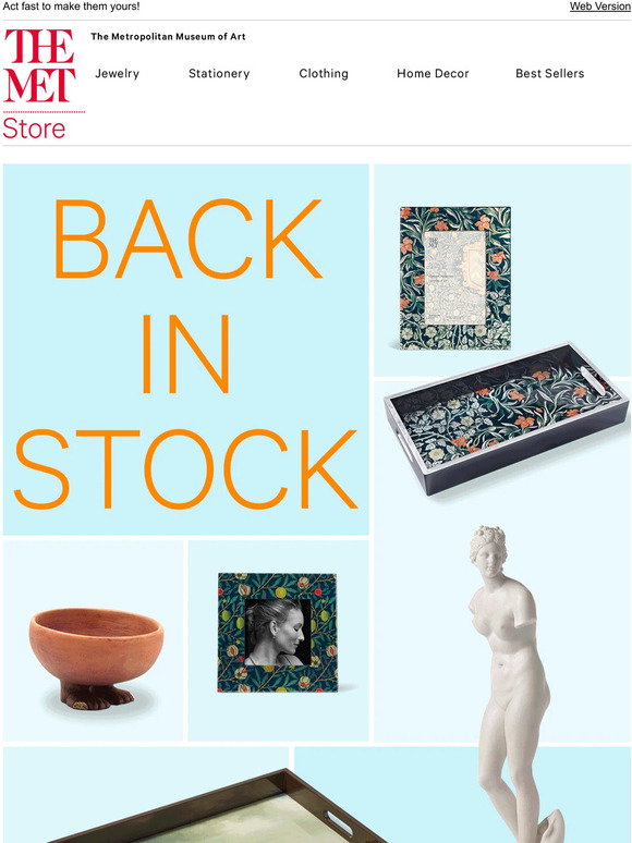 The Met: These Home Faves Are Back in Stock | Milled