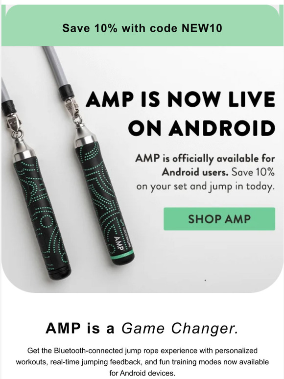 Crossrope: ⚡️ AMP Is Officially Available For Android | Milled