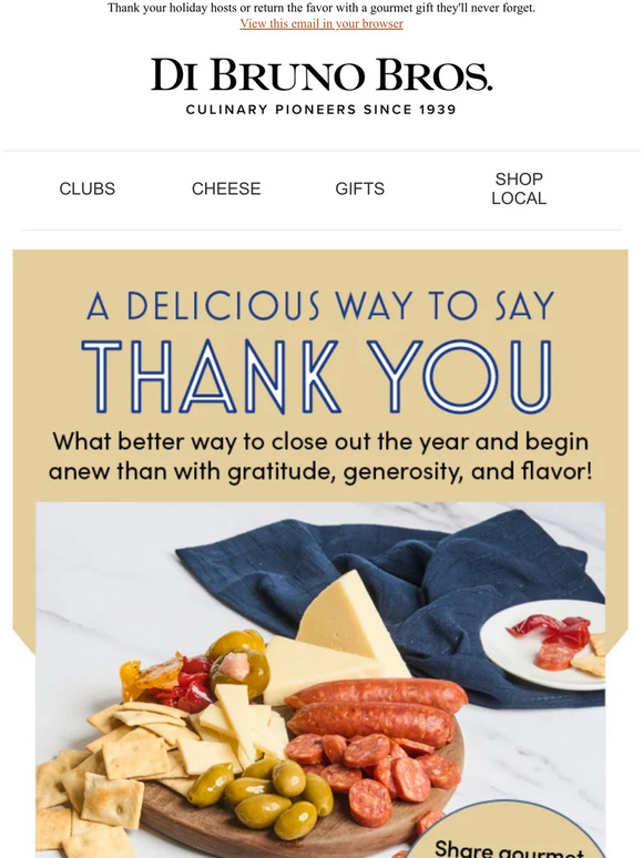 Di Bruno Bros: A Delicious Way to Say "Thank You"! | Milled