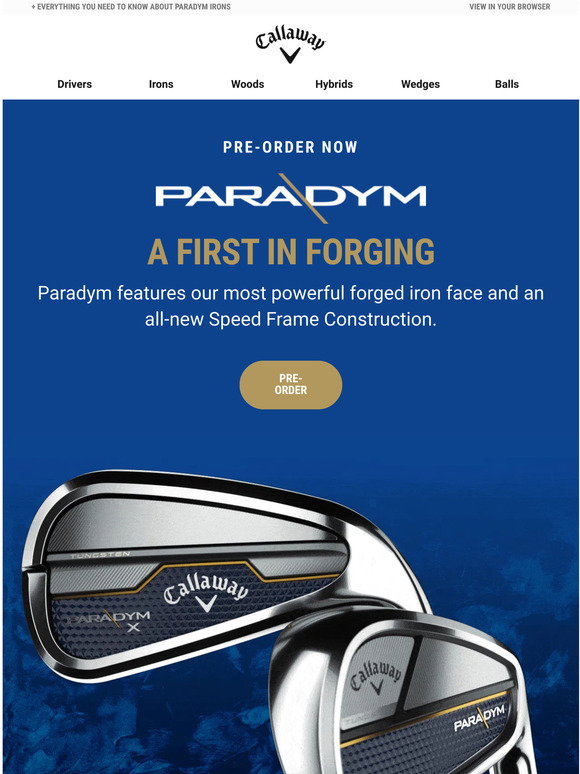 Callaway Golf: Pre-Order The New Paradym Irons Today! | Milled