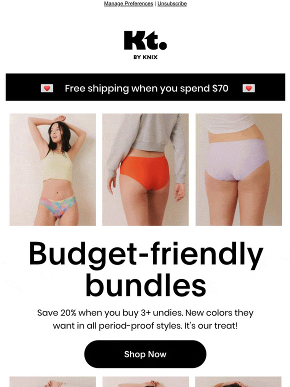 Kt by Knix: The best bundle ever! | Milled