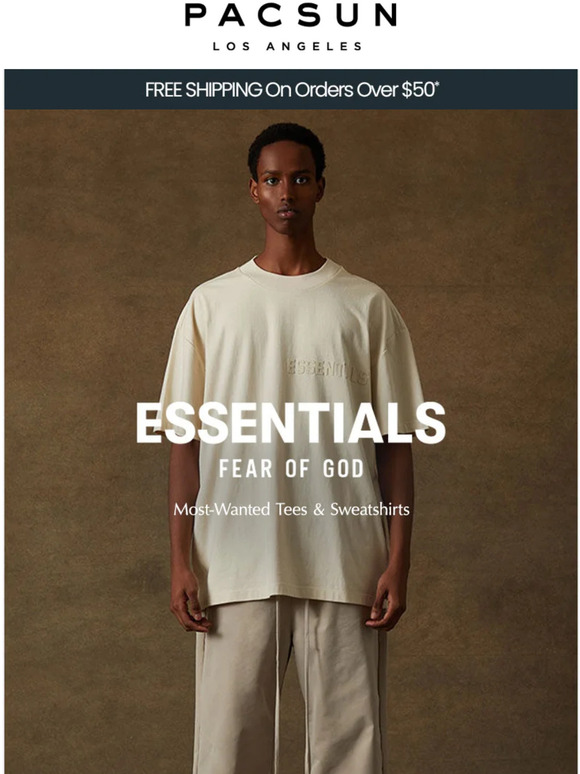 PacSun: Fear of God ESSENTIALS Most-Wanted Tops | Milled