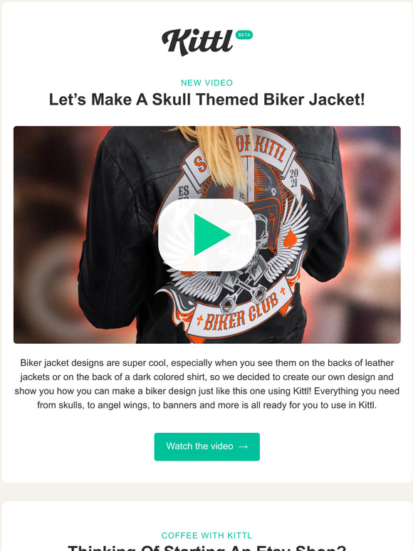 Kittl: This biker jacket is so hot, it's smoking 😱 | Milled