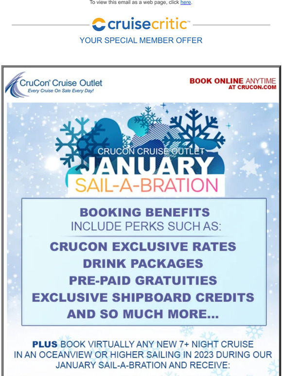 Cruise Critic: CruCon's January Sail-A-Bration Event Is Here! | Milled