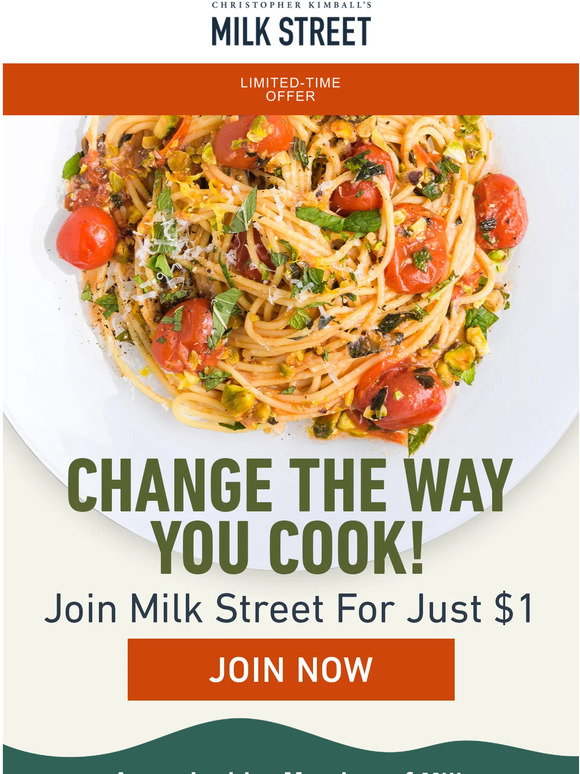 Milk Street Kitchen: Unlimited Access For Just $1 | Milled