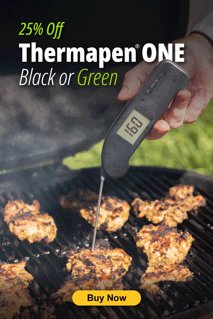 ThermoWorks: Ends Today! 25% Off Black or Green Thermapen ONE | Milled