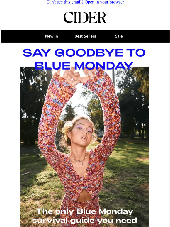 Cider: 💙Your Blue Monday Survival Guide☀️ | Milled