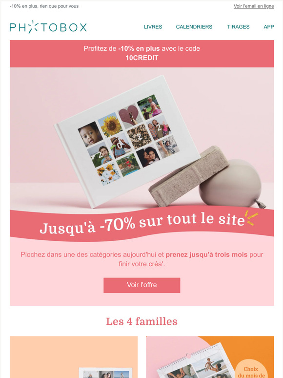 PhotoBox: Jusqu'à -70% sur le site | Milled