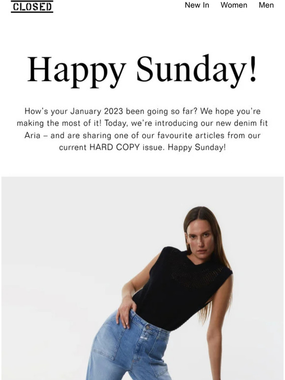 Closed: Introducing Aria Denim | Sunday Things | Milled